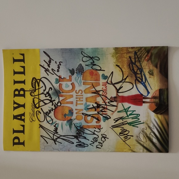 Art | Authentic Signed Once On This Island Playbill | Poshmark